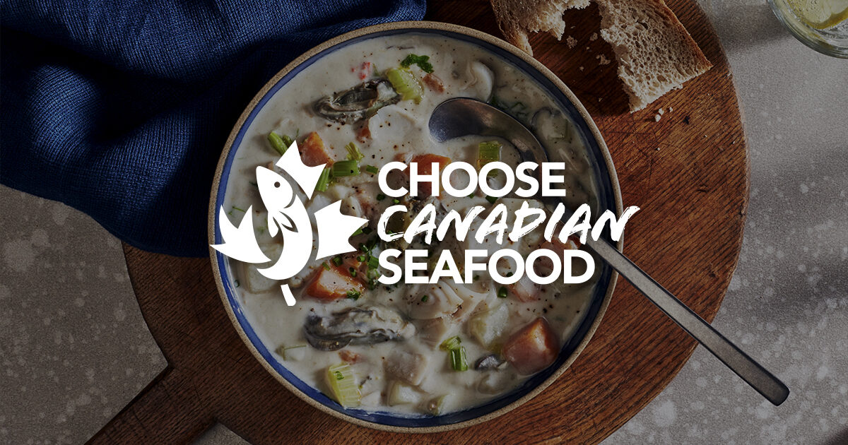 Creamy Pressure Cooker Two-Potato Seafood Chowder - Choose Canadian Seafood