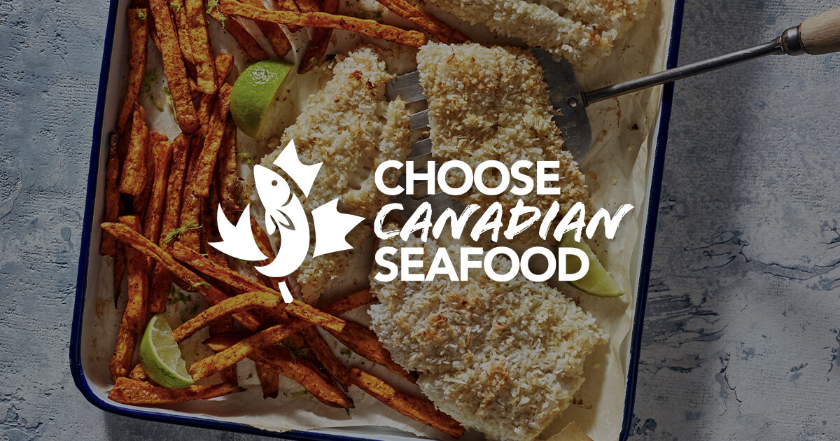 Sheet Pan Coconut-Crusted Cod and Sweet Potatoes - Choose Canadian Seafood